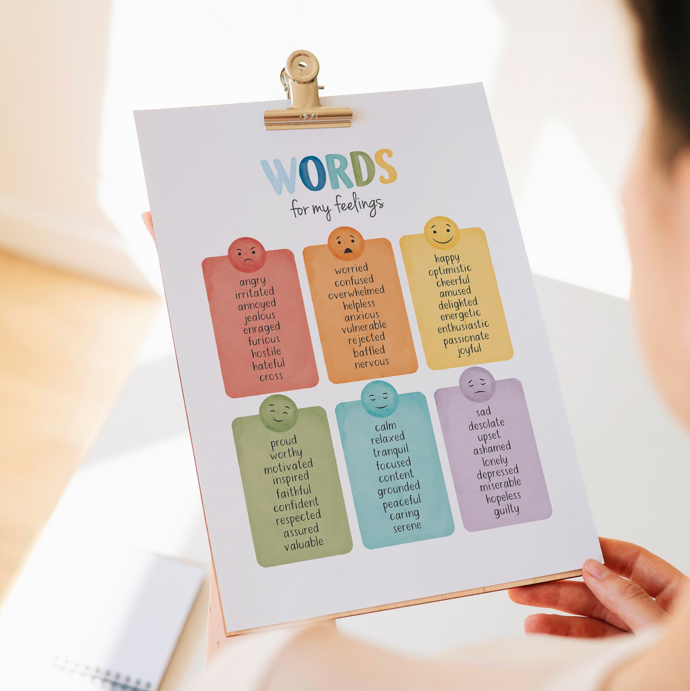 Emotional Regulation, Words for My Feelings Poster, Feelings Chart ...
