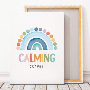 Calming Corner Poster, Counseling Office Decor, Classroom Poster ...