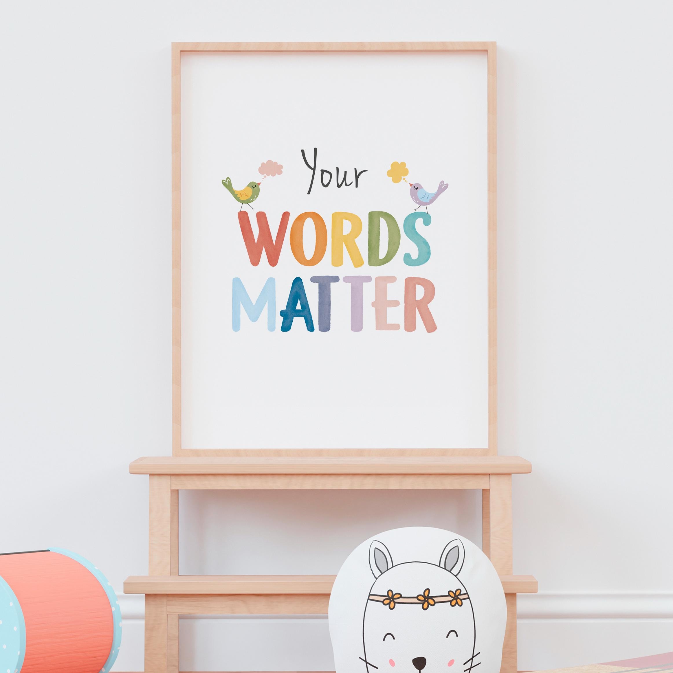 Printable Speech Therapy Poster, Rainbow Wall Art for Slps, Therapy ...