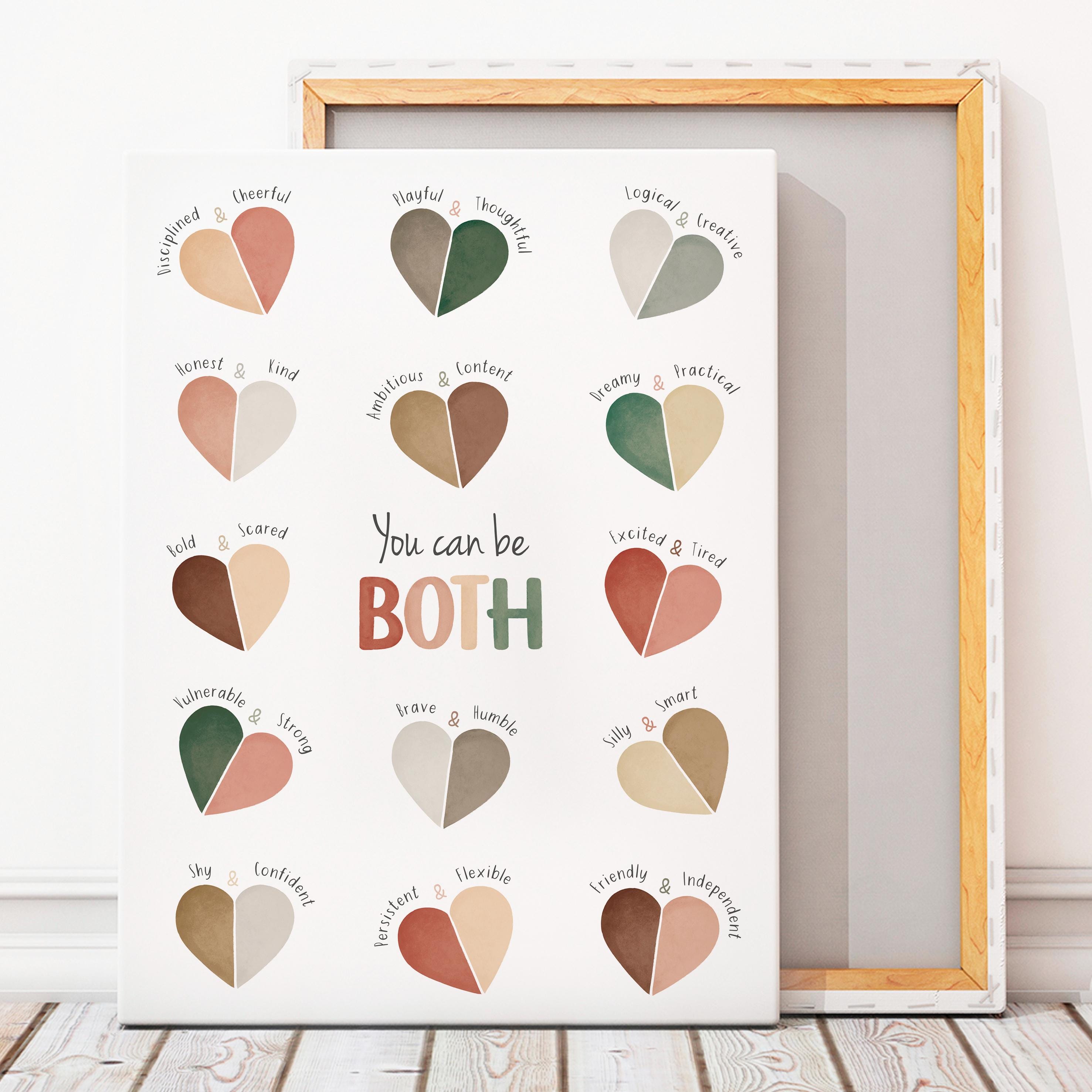 You Can Be Both, Therapy Office Decor, School Counselor, Social Worker ...