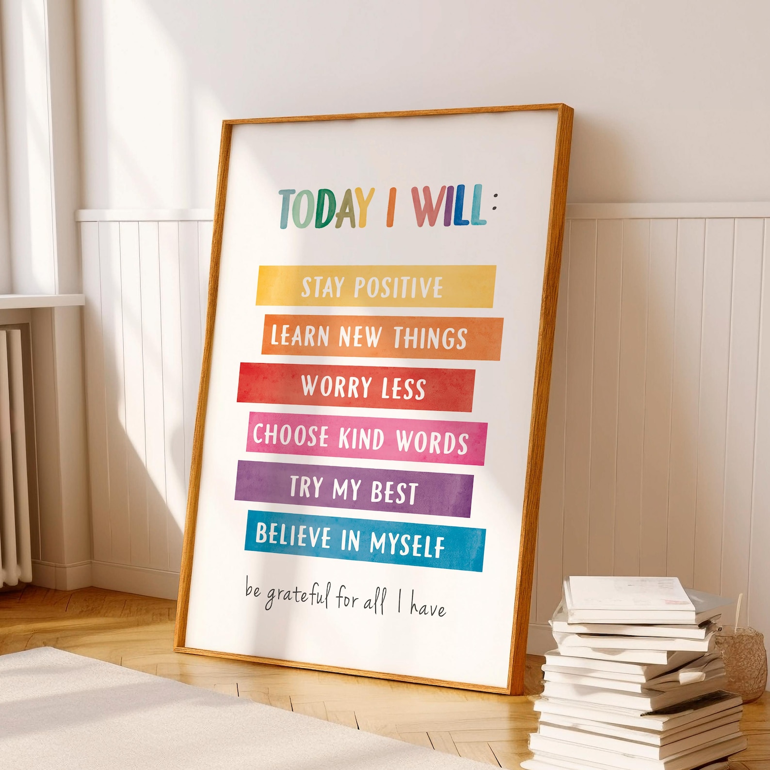 Today I Will Poster: Calming Corner Decor (digital Download) - Etsy