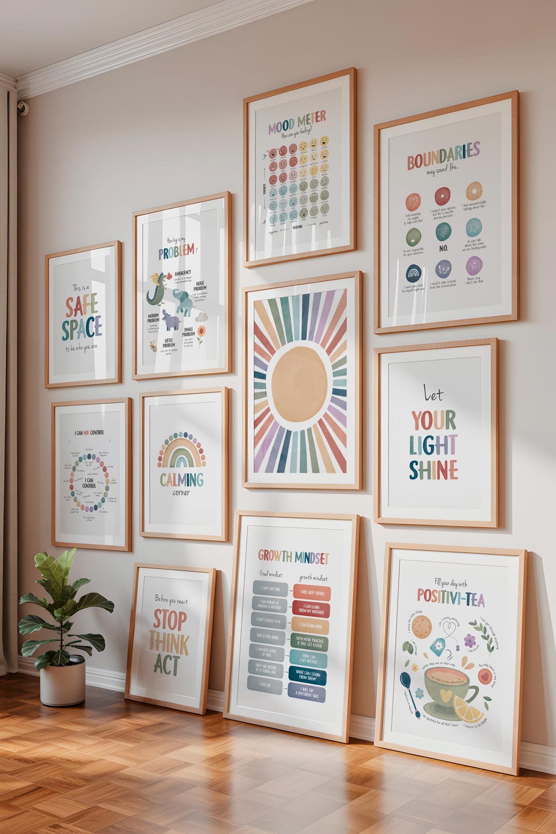 11 Therapy Office Decor Posters, School Counselor Printables, Growth ...