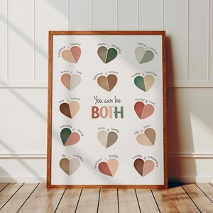 You Can Be Both, Therapy Office Decor, School Counselor, Social Worker ...