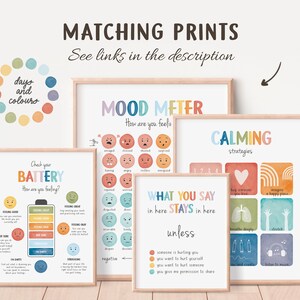 Today I Will Poster, Kids Positive Affirmation Art, Mental Health ...