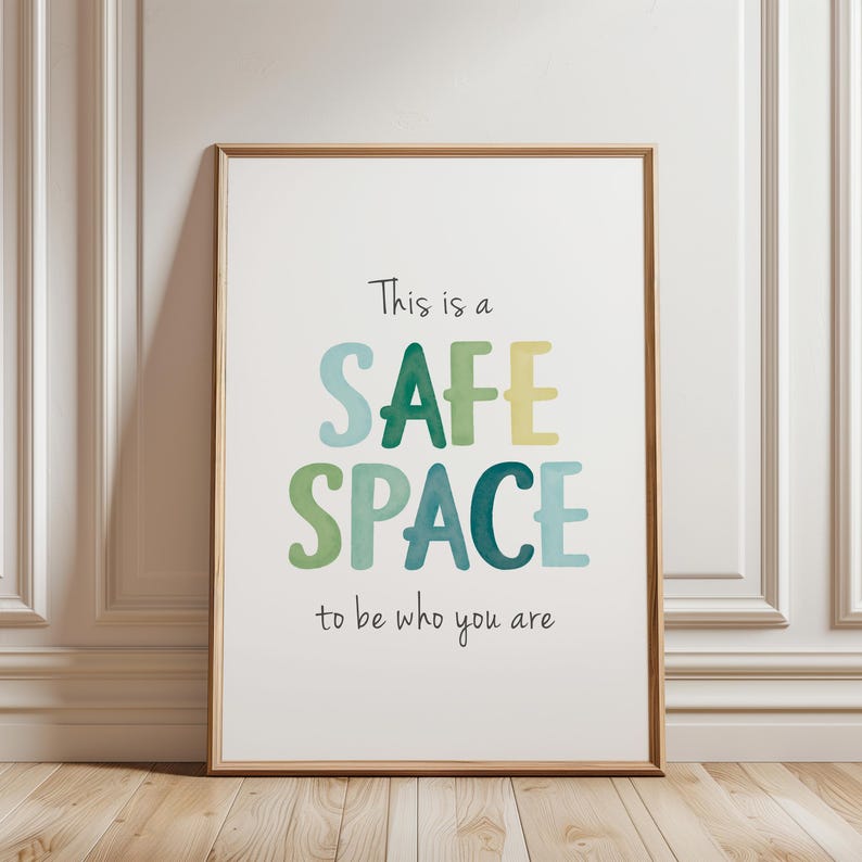 Green Therapy Office Decor Bundle, Feelings Wheel, Growth Mindset ...