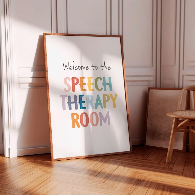 Speech Therapy Classroom Decor, Printable Speech Therapy Poster, SLP ...