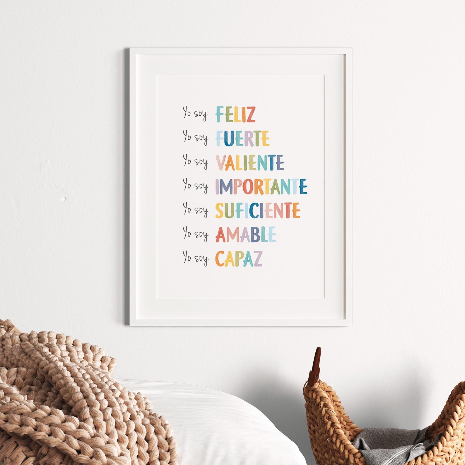 Spanish Affirmations Poster: Therapy Office Decor, School Counselor ...
