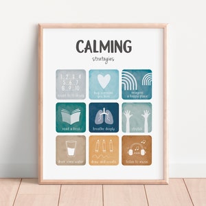 12 Mental Health Posters, Therapy Office Decor, School Counselor ...