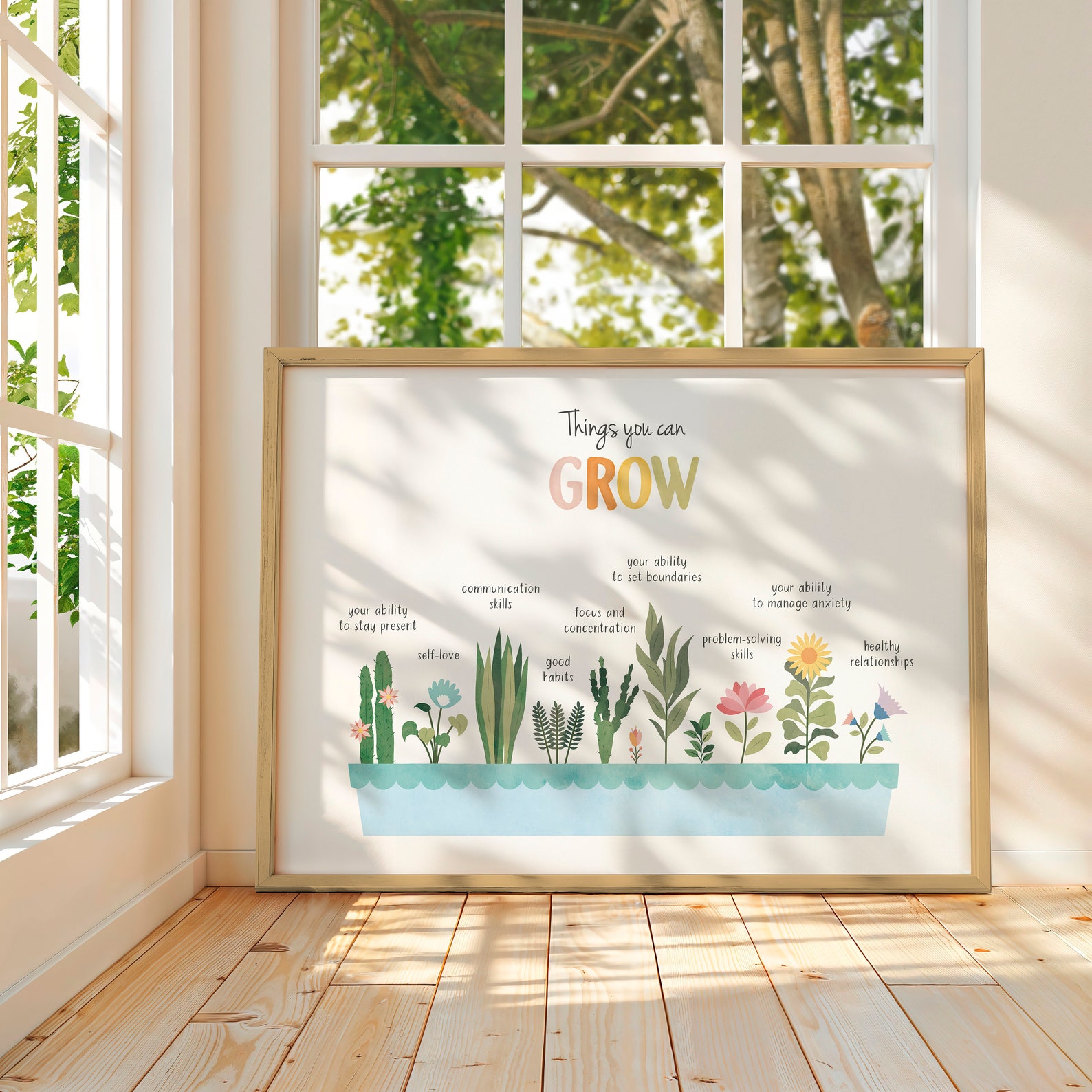 Self-growth, Mindfulness, Therapy Office Decor, Mental Health, Growth ...