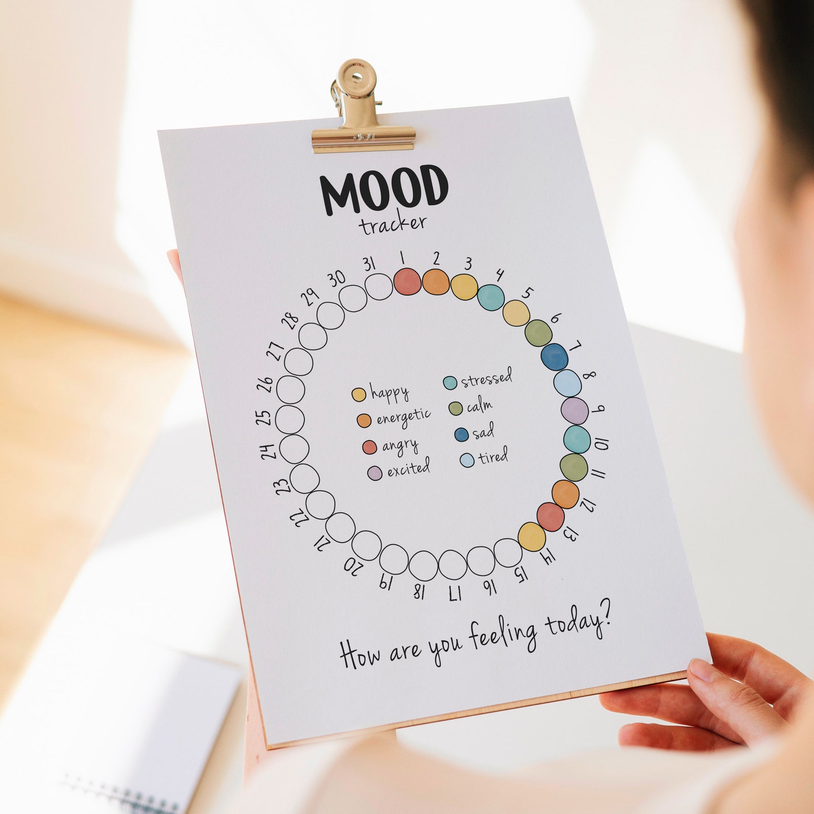 Mood Tracker, School Counselor Worksheet, Feelings Chart, Mental Health ...