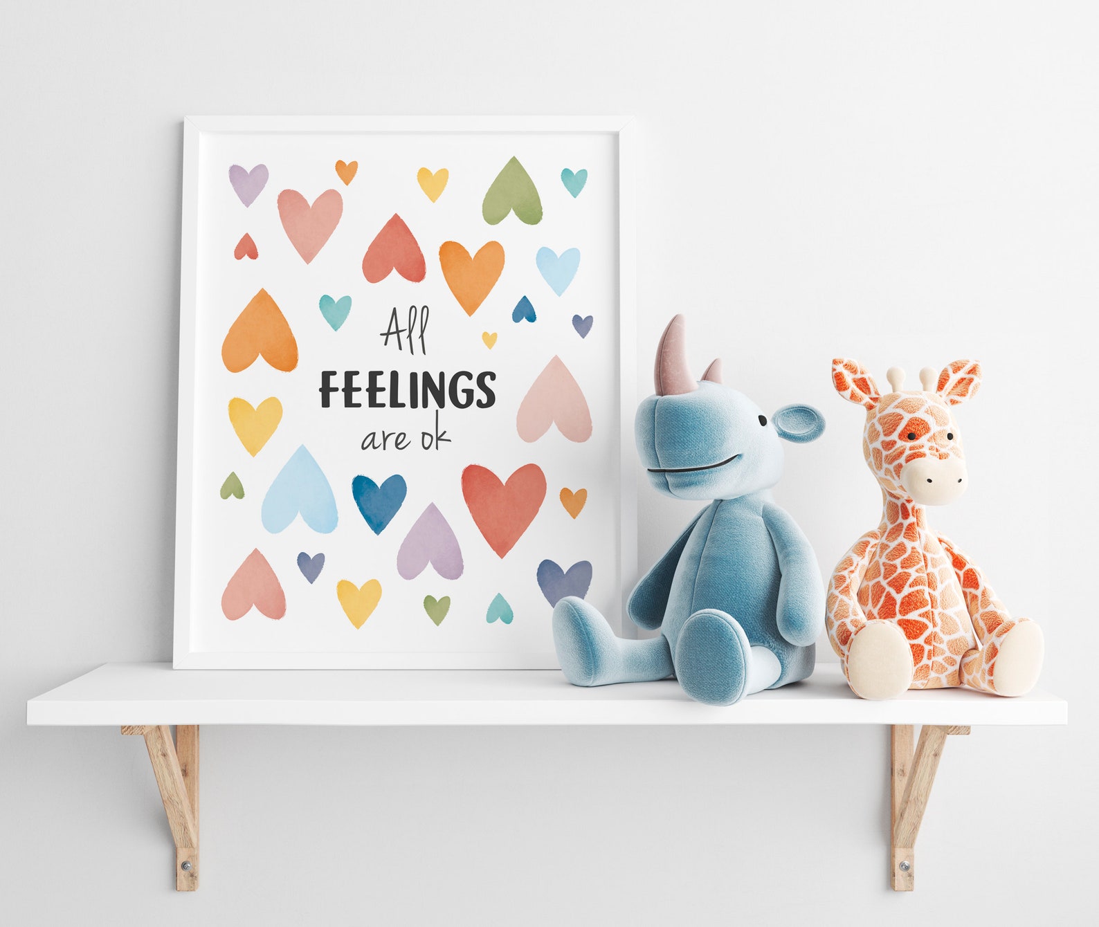 All Feelings Are Ok Poster, Feelings Chart, Mental Health, School ...