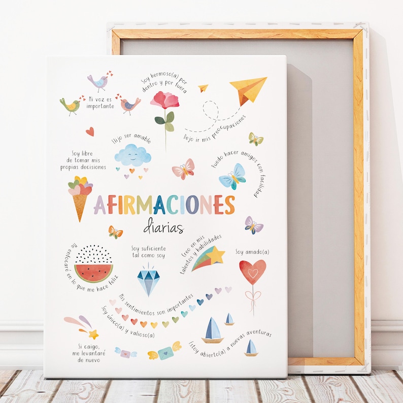 Spanish Affirmations Poster: Therapy Office Decor, School Counselor ...