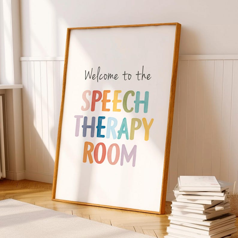 Speech Therapy Classroom Decor, Printable Speech Therapy Poster, SLP ...