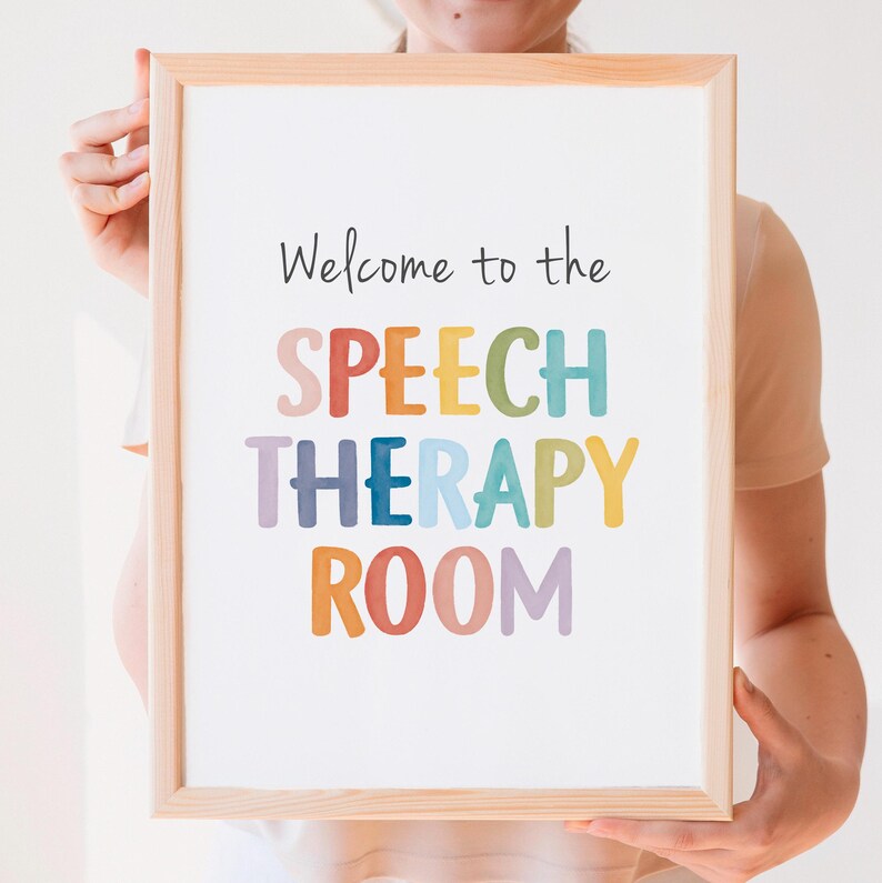 Speech Therapy Classroom Decor, Printable Speech Therapy Poster, SLP ...