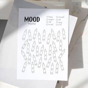 Mood Tracker, Printable Tracker, Feelings Chart, Daily Mood Tracker ...