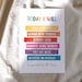 Today I Will Poster: Calming Corner Decor (digital Download) - Etsy