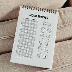 Yearly Mood Tracker, School Counselor Worksheet, Feelings Chart, Mental ...