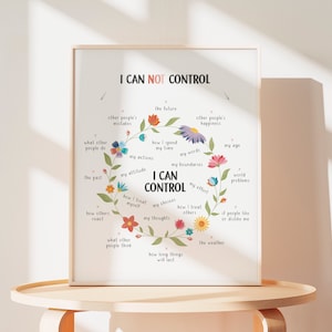 Things I Can Control, Therapy Office Decor, Growth Mindset, Mental ...