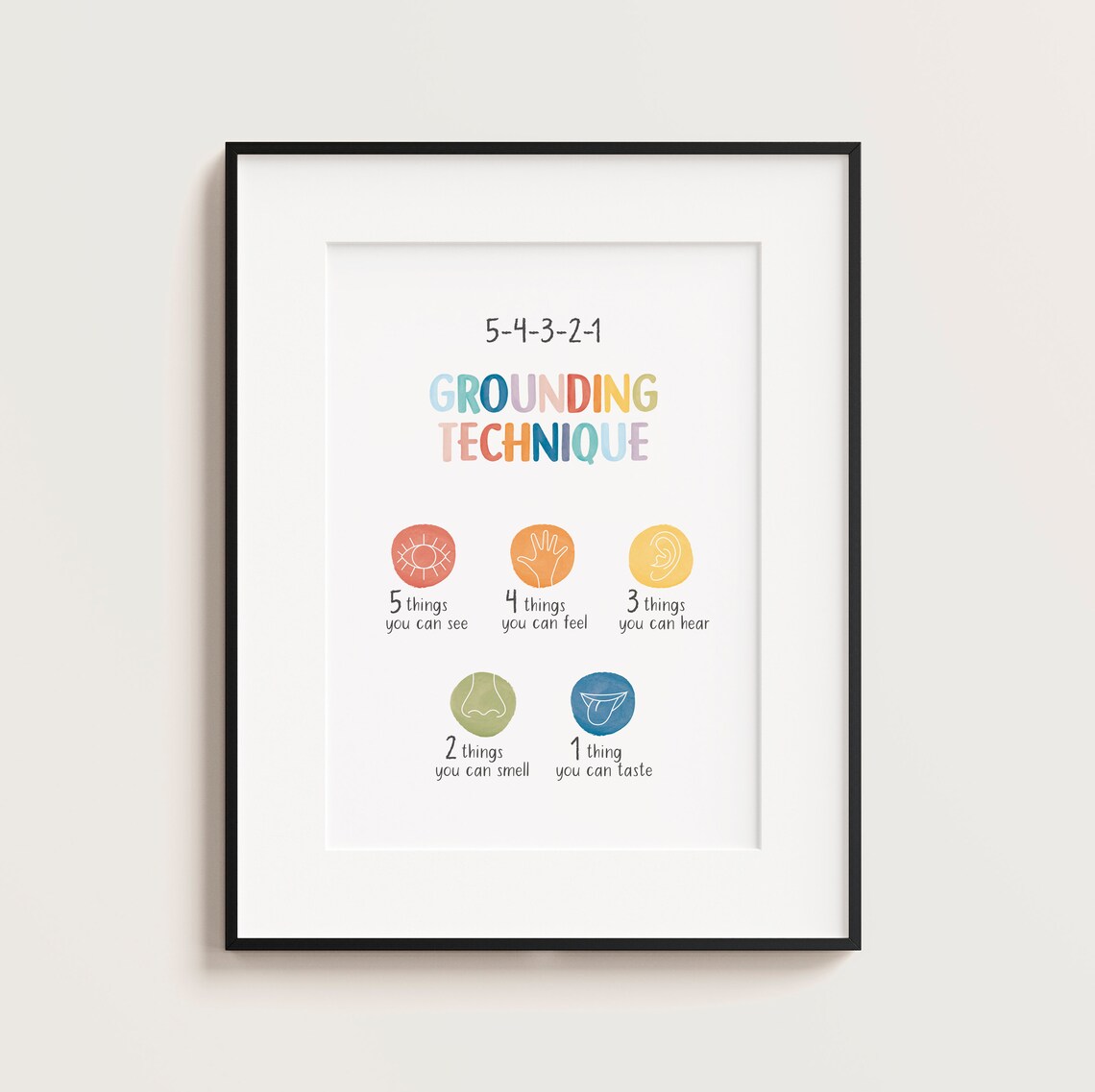 Grounding Technique Poster Coping Skills Poster Social - Etsy Australia