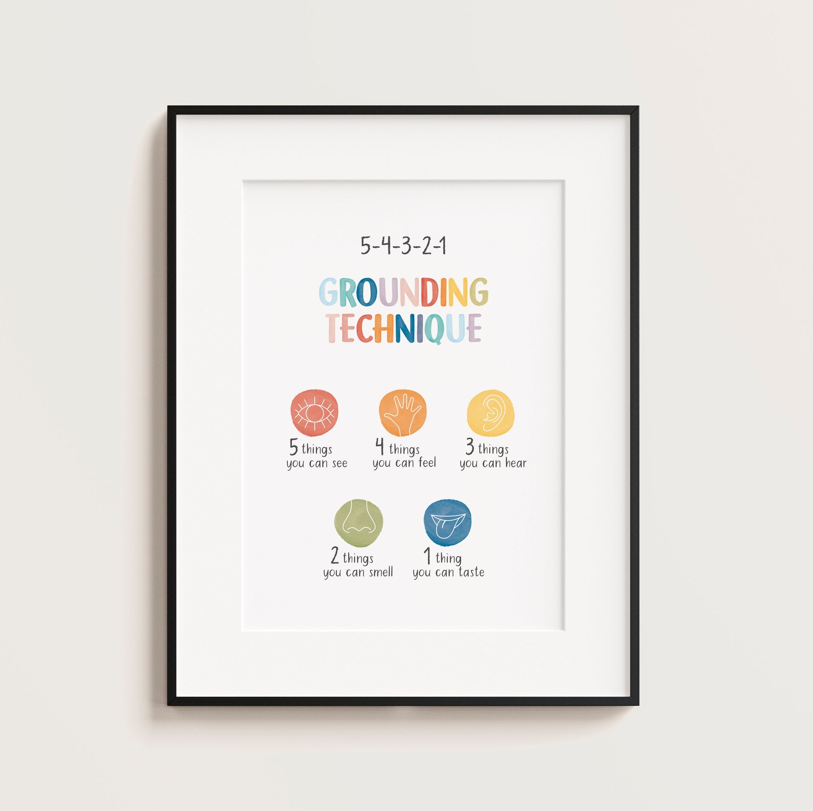 Grounding Technique Poster Coping Skills Poster Social - Etsy Canada