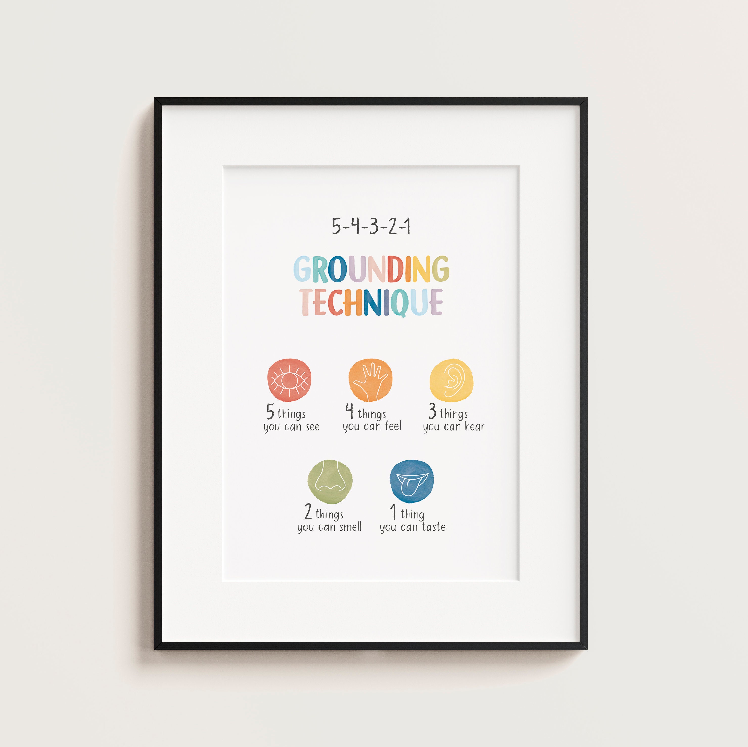 Grounding Technique Poster Coping Skills Poster Social - Etsy Australia