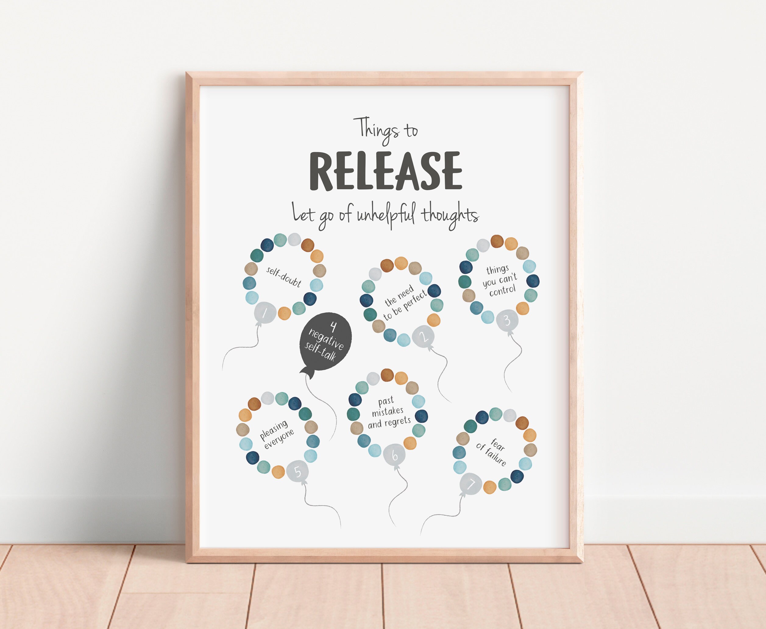 Coping Skills Poster, Calming Corner Wall Decor, Therapist Office Decor ...