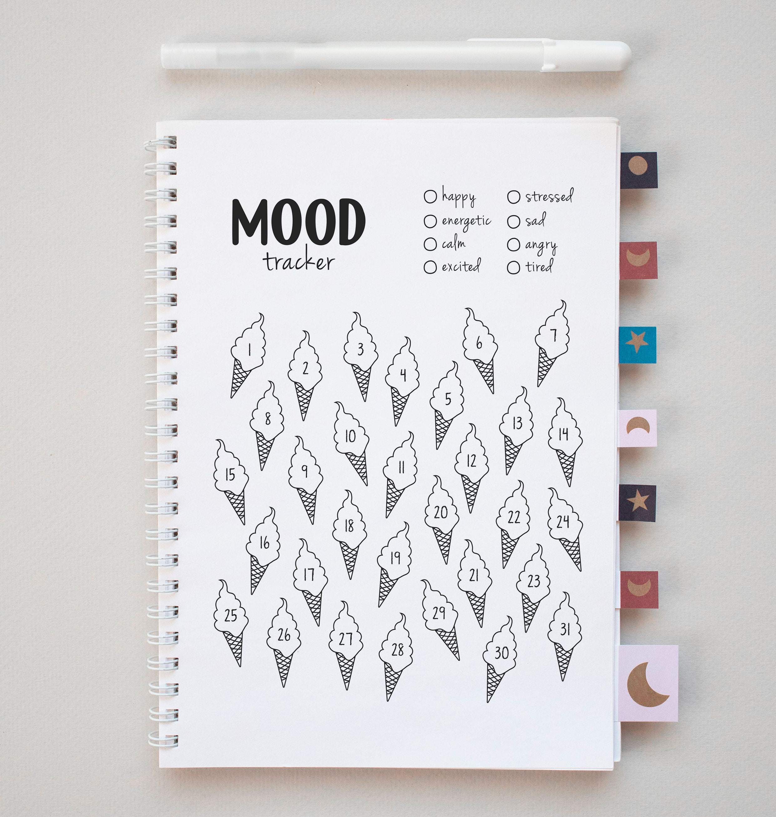 Mood Tracker, Mood Journal, Printable Tracker, Therapy Worksheets ...