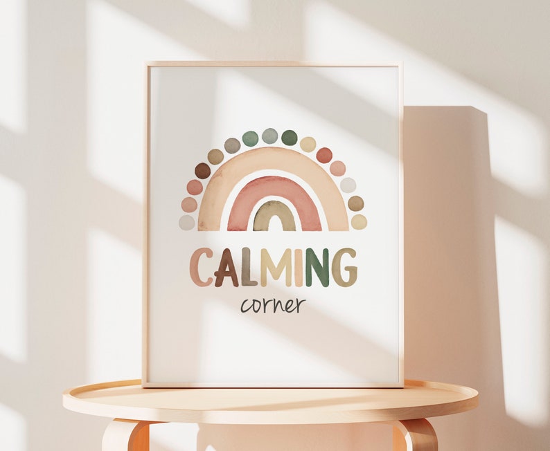 Calming Corner Poster Classroom Decor Printable Mental - Etsy