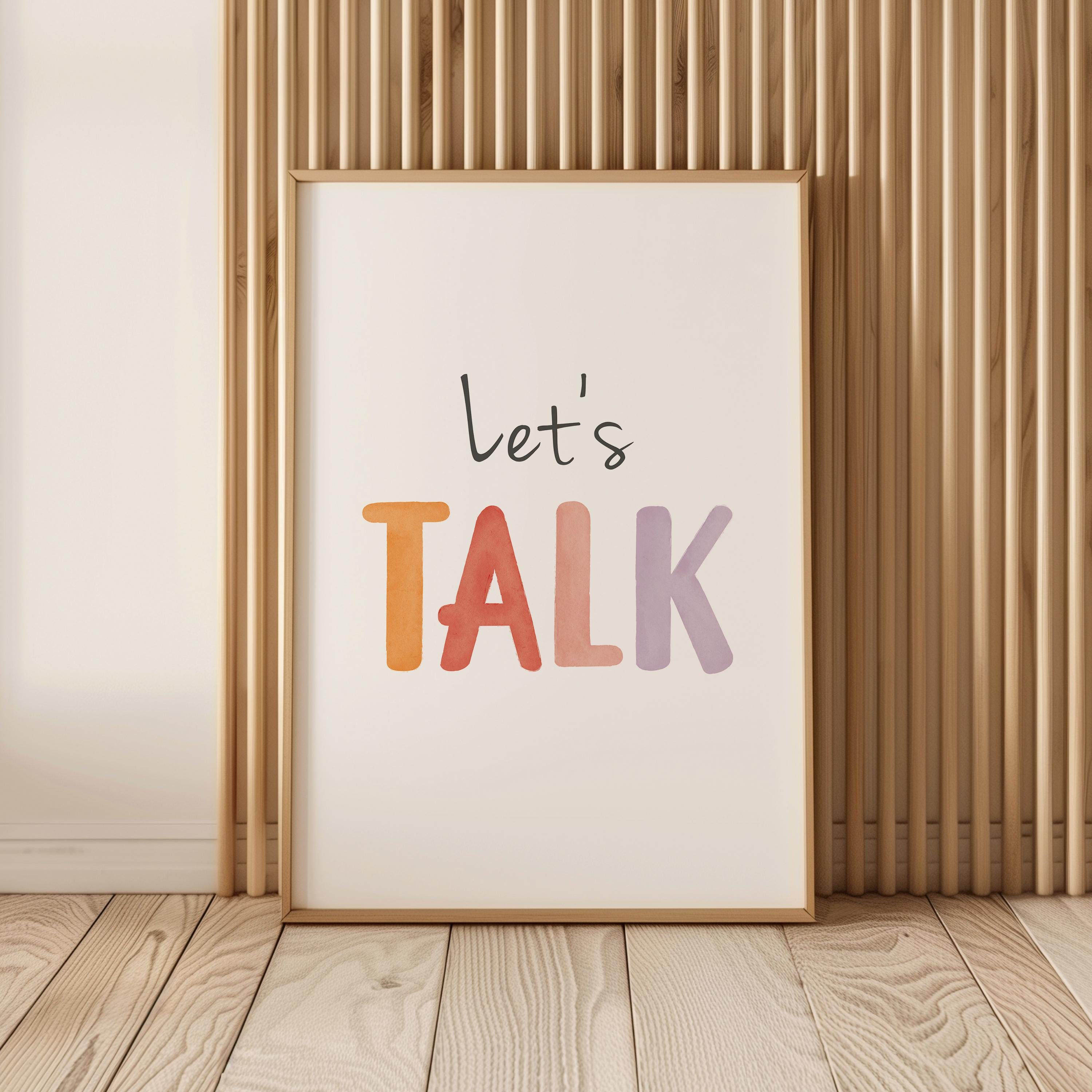 Speech Therapy Classroom Decor, Printable Speech Therapy Poster, SLP ...