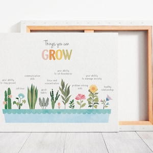 Self-growth, Mindfulness, Therapy Office Decor, Mental Health, Growth ...