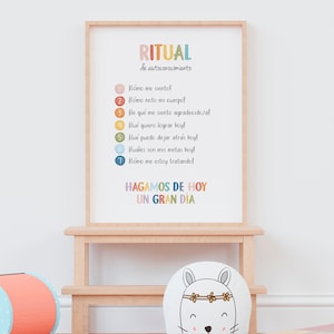 Spanish Daily Check-in Poster, School Counselor, Mindfulness, Self-care ...