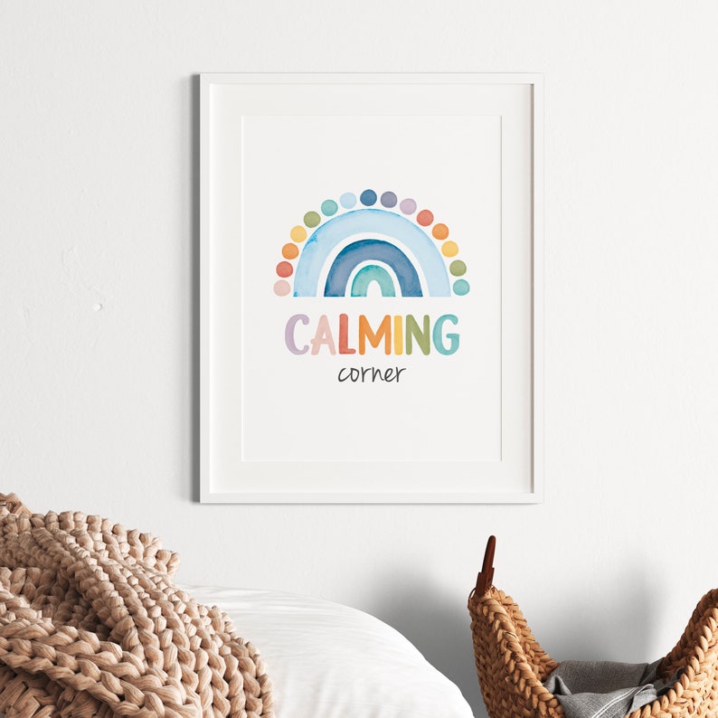 Calming Corner Poster, Counseling Office Decor, Classroom Poster ...