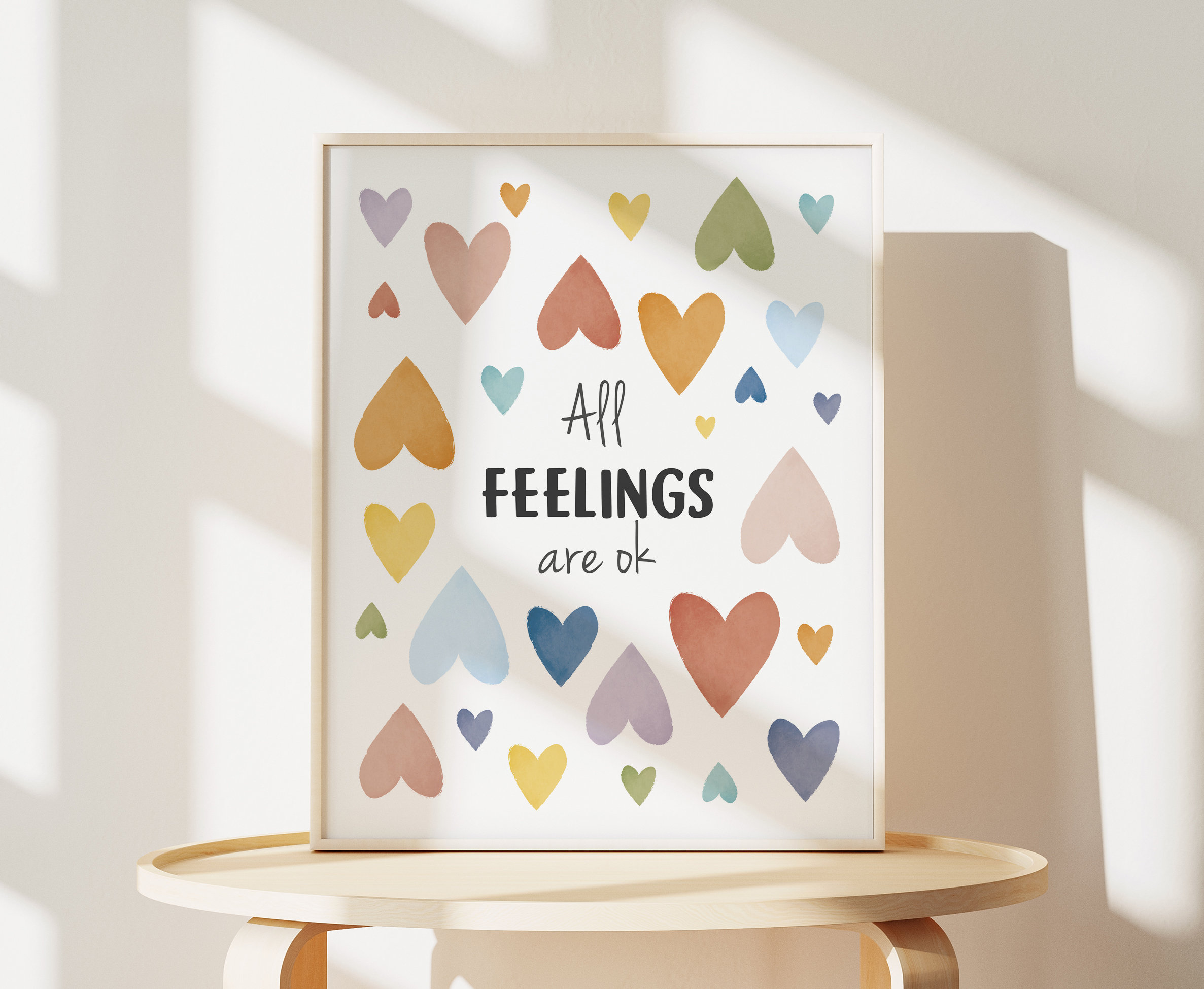 All Feelings Are Ok Poster, Feelings Chart, Mental Health, School ...