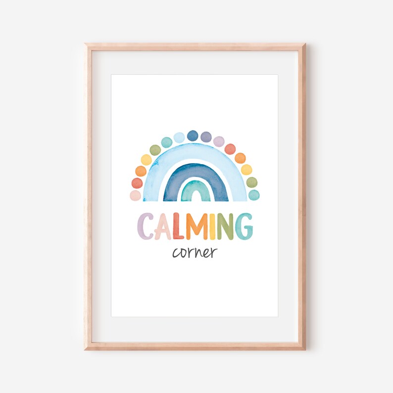 Calming Corner Poster, Counseling Office Decor, Classroom Poster ...