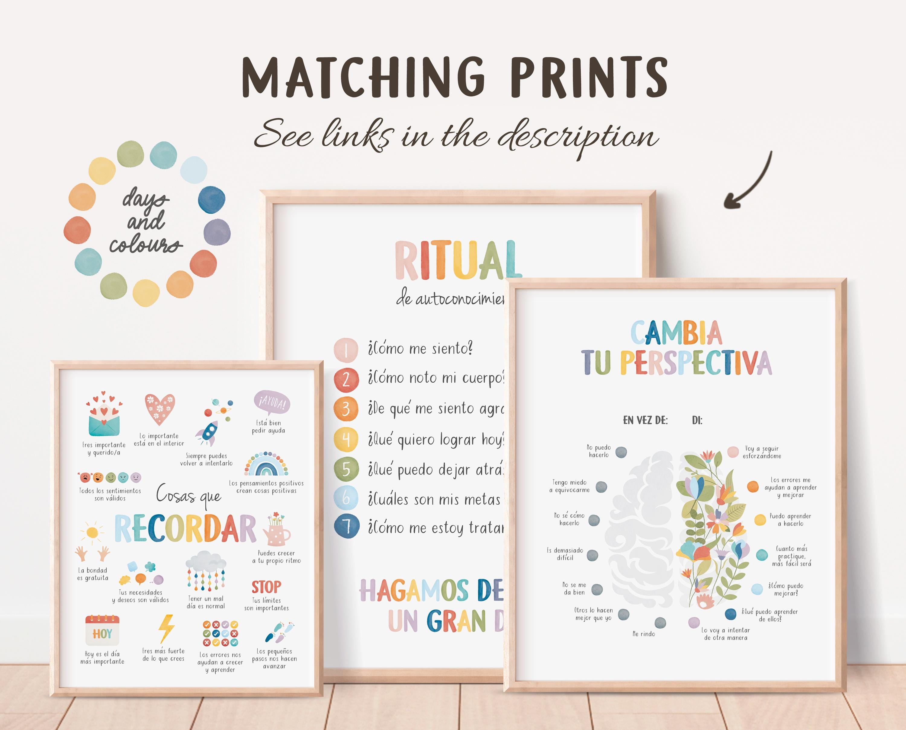 Spanish Affirmations Poster: Therapy Office Decor, School Counselor ...