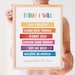 Today I Will Poster: Calming Corner Decor (digital Download) - Etsy