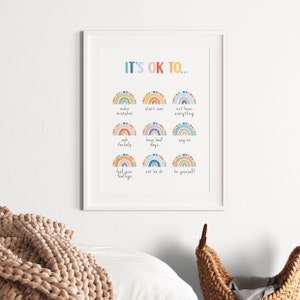 It's Okay to Not Be Okay Poster, Educational Poster, Therapy Poster ...