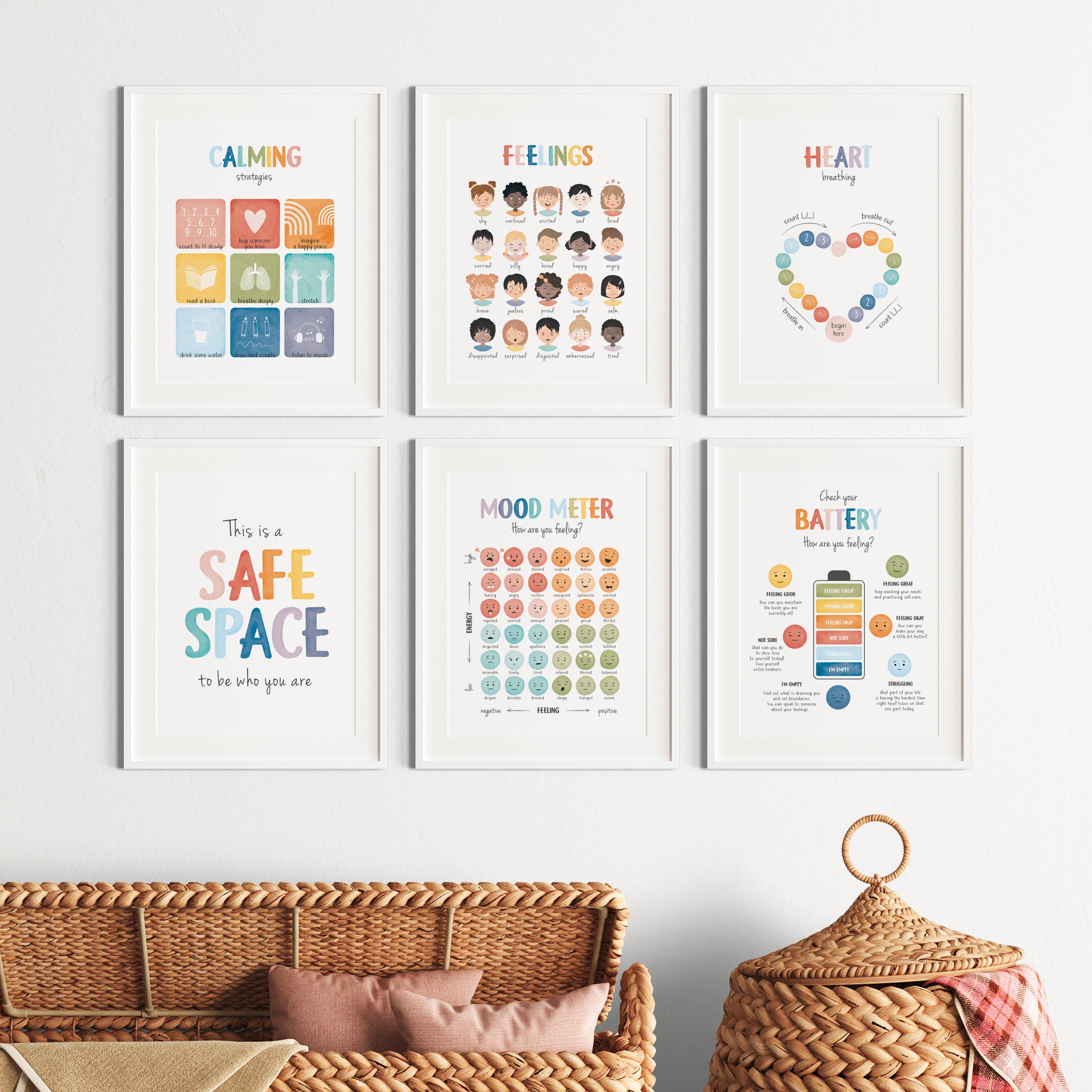 Calm Down Corner Bundle, School Counselor, Mental Health, School ...