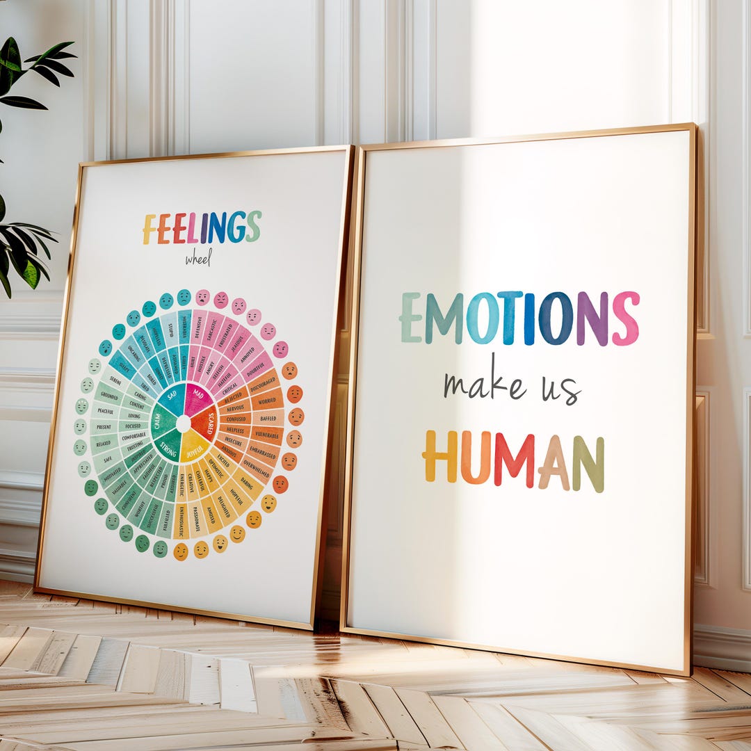 Therapy Office Decor, School Counselor, Feelings Wheel, Mental Health ...