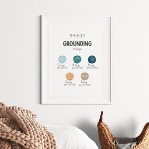 Grounding Technique, Coping Skills, Therapy Office Decor, Self Care ...