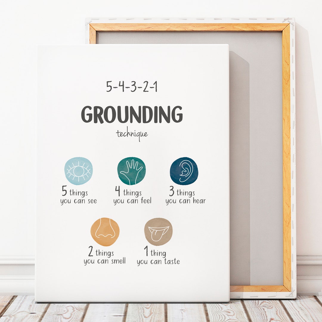 Coping Skills Poster, Grounding Technique Poster, Social Worker ...