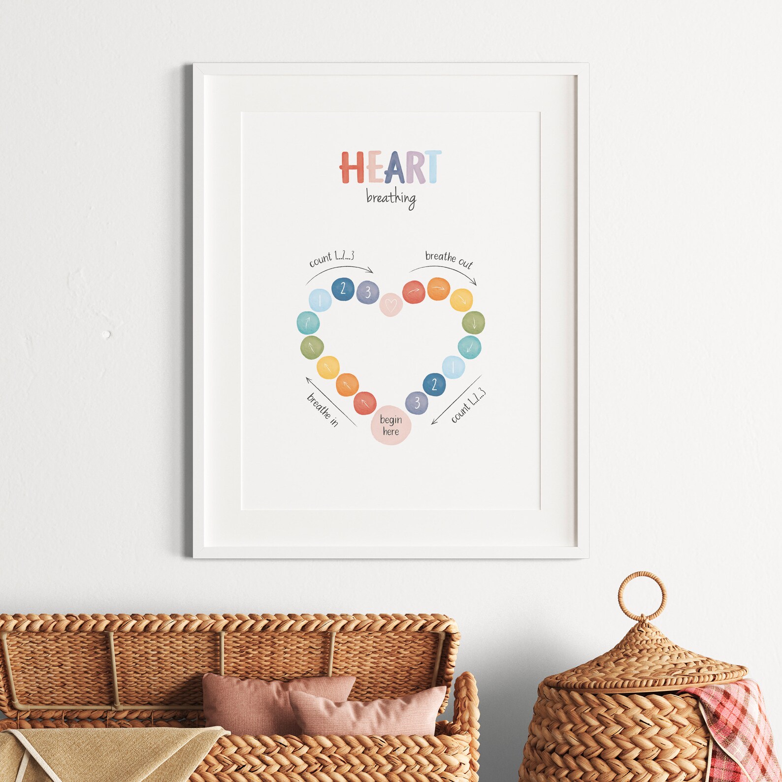 Mindful Breathing Posters for Kids, Classroom Posters, Box Breathing ...