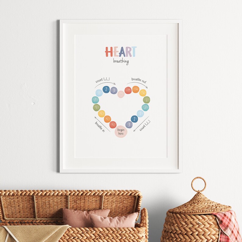 Mindful Breathing Posters for Kids, Classroom Posters, Box Breathing ...