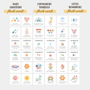 Self-care Flashcards Bundle, Self-esteem, Confidence, CBT, Mental ...