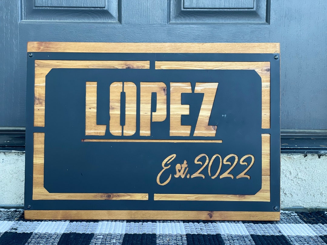 Custom Metal/wood Sign - Etsy