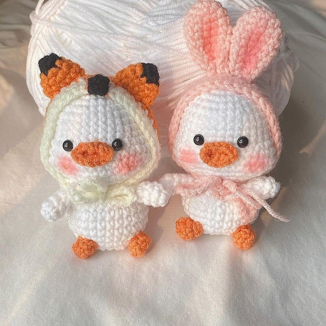 Cute Crochet Duck Amigurumi Duck Keyring Cute Duck Crochet - Etsy