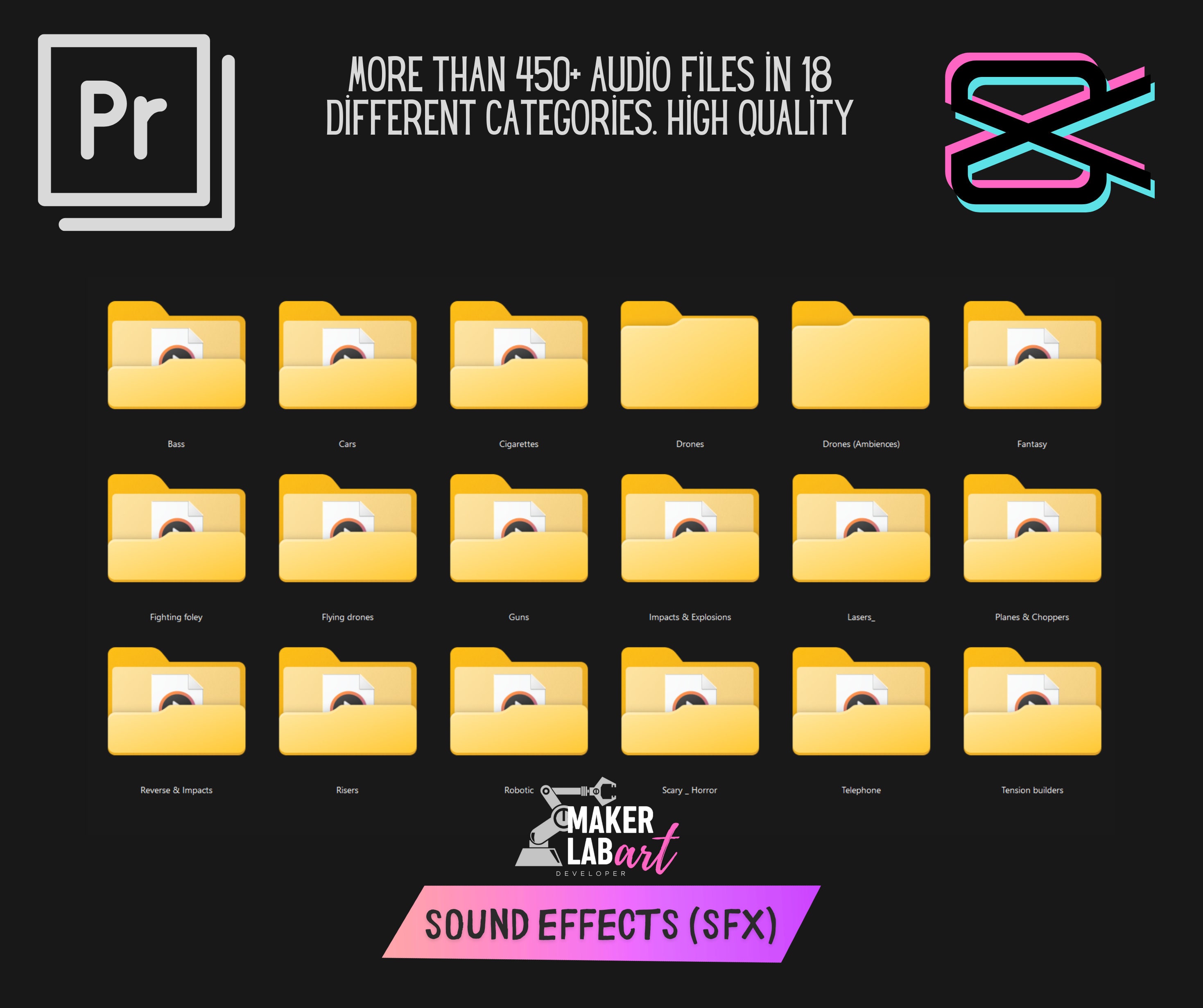 Sound Effect Pack for Video Editing, 450 Pcs, Hollywood Various SFX ...