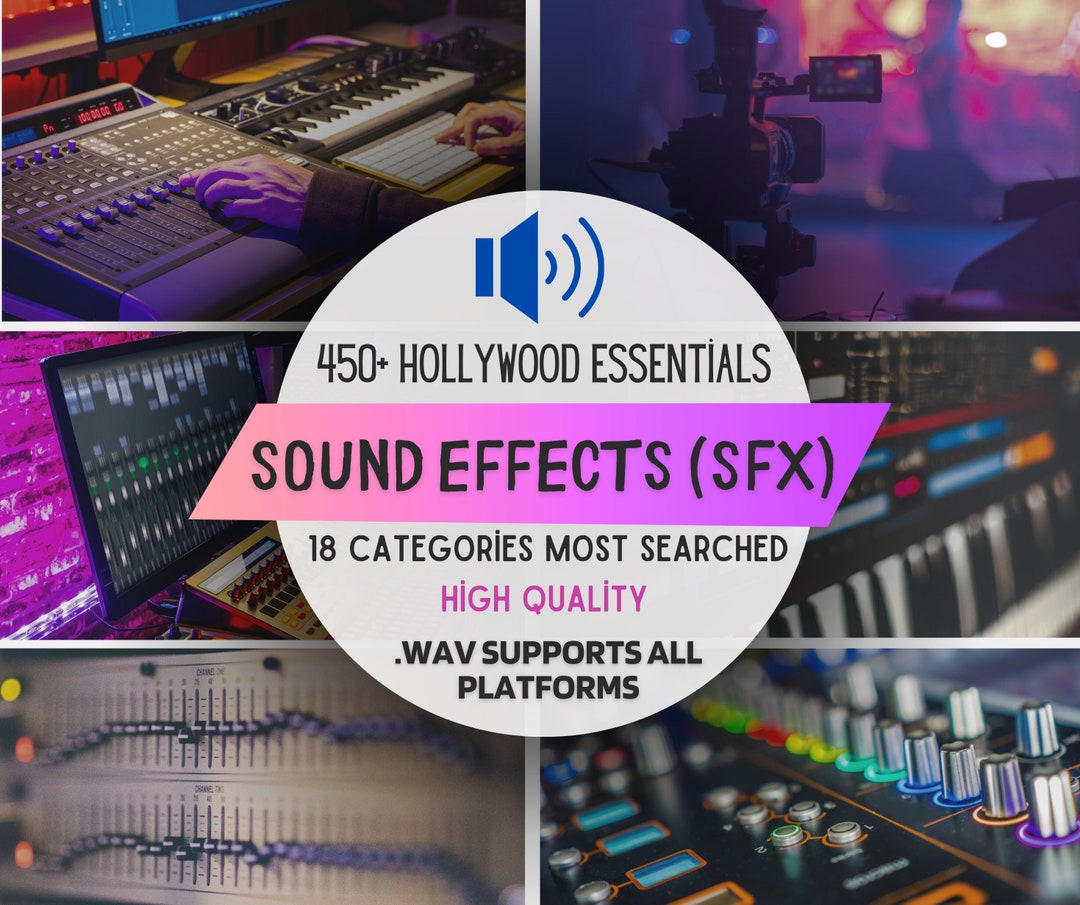 Sound Effect Pack for Video Editing, 450 Pcs, Hollywood Various SFX ...