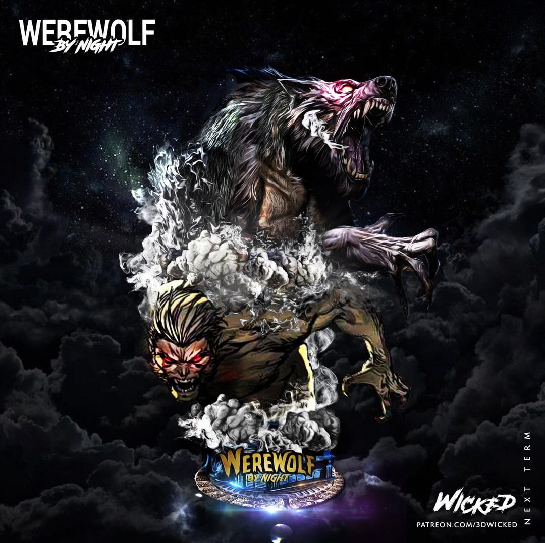 Werewolf Bust, Various Sizes Available, Custom Painting, Free Delivery ...