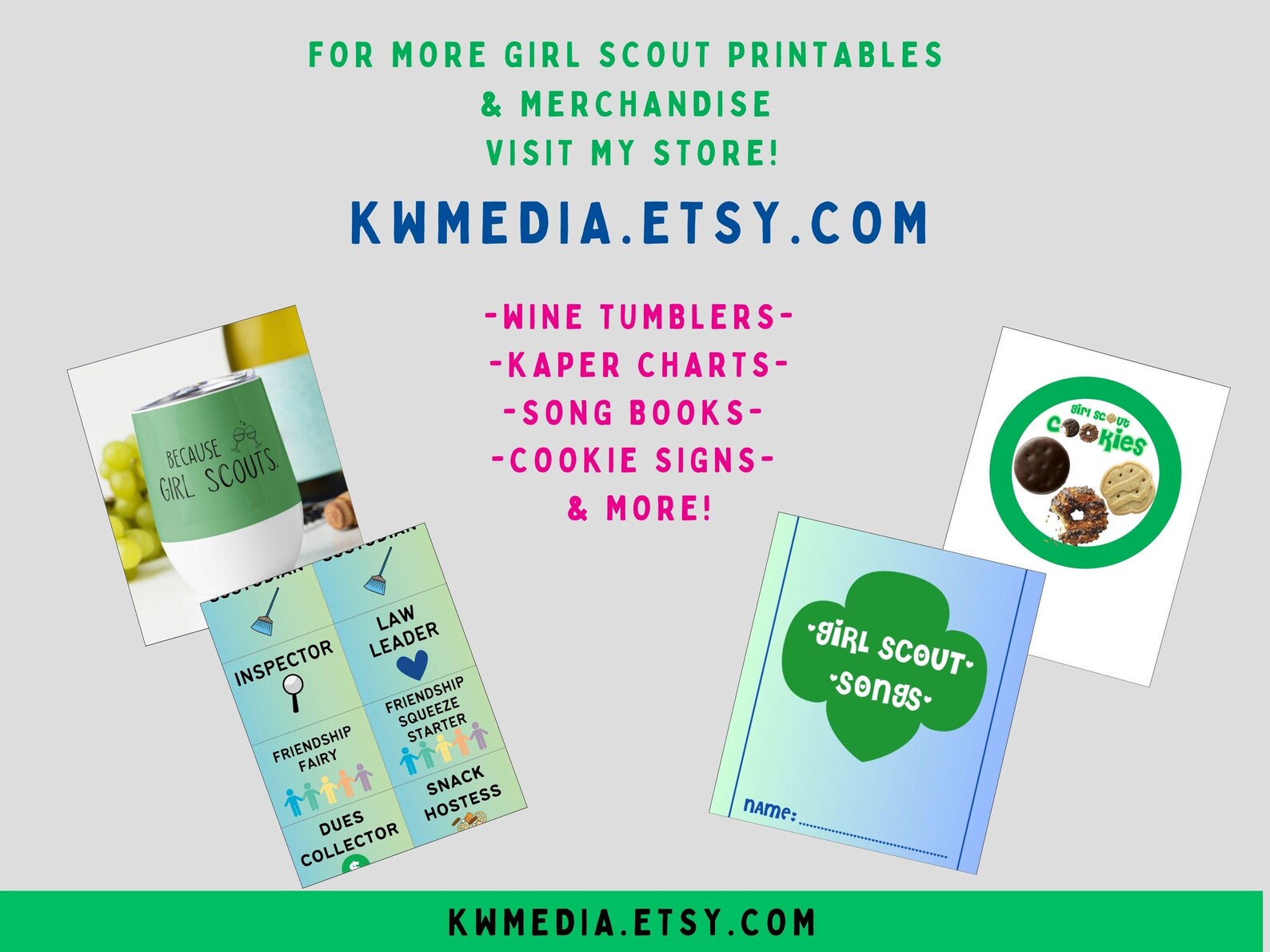 ABC Bakers DIY Girl Scout Cookie Signs. Download and Print! Includes ...